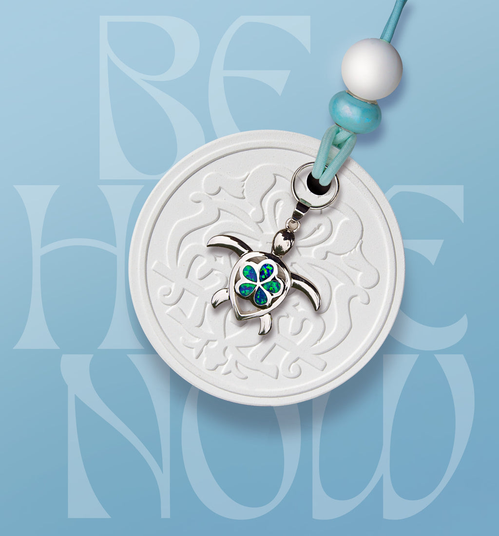 Be Here Now Silver & Turquoise | Car Fragrance Diffuser – Sugar Doozy
